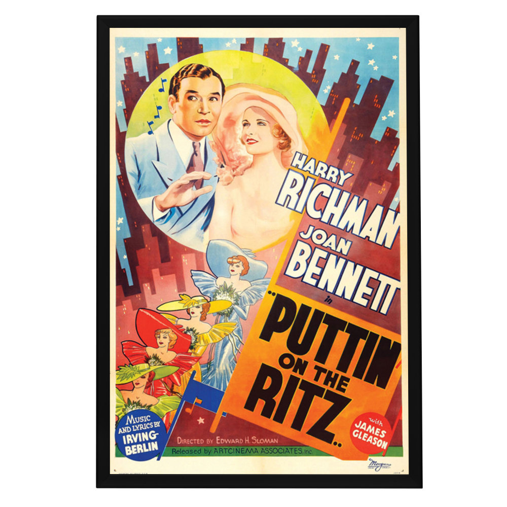 SnapeZo "Puttin' On The Ritz" (1930) Framed Movie Poster - Black Frame ...