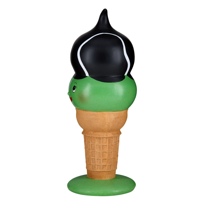 The Holiday Aisle® 14in. i-Scream Cone Frankenstein Figurine | Wayfair