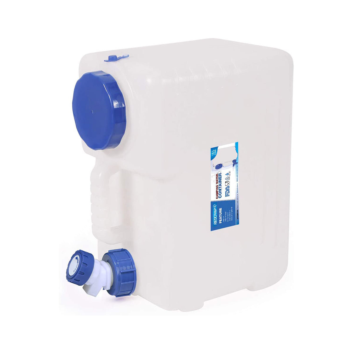 REDCAMP 4 Gallon/15L Portable Water Container with Spigot | Wayfair
