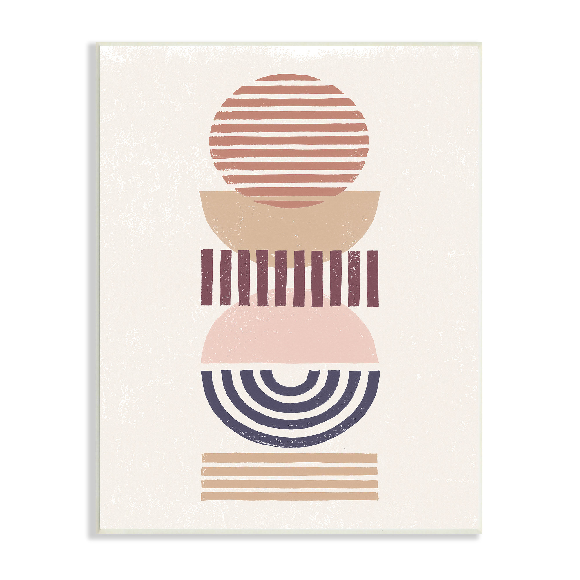 Stupell Industries Rising Sun Abstract Striped Pattern Shapes Geometric ...