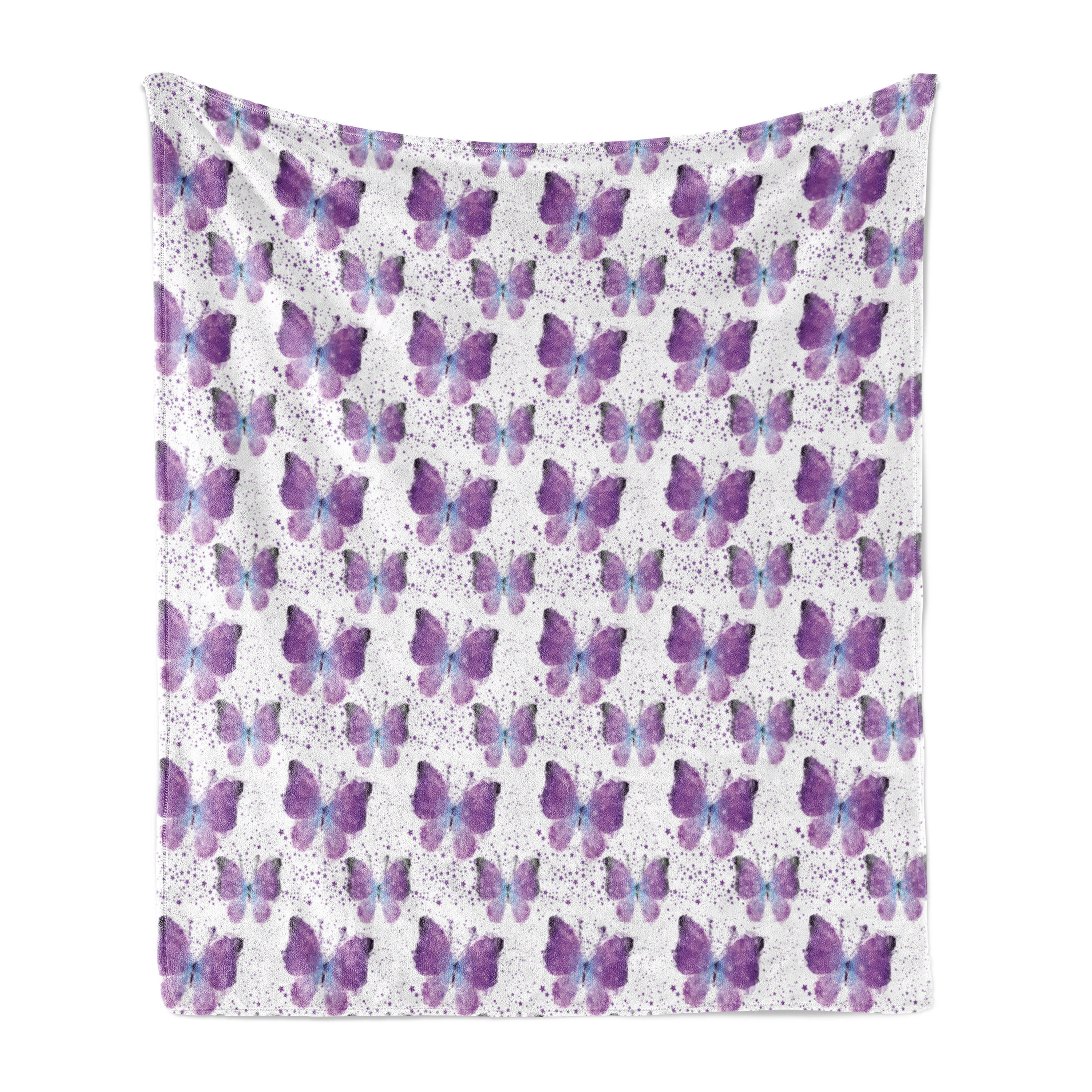 Ambesonne Butterfly Fleece Throw Blanket Modern Poly Effect 50"x60 ...