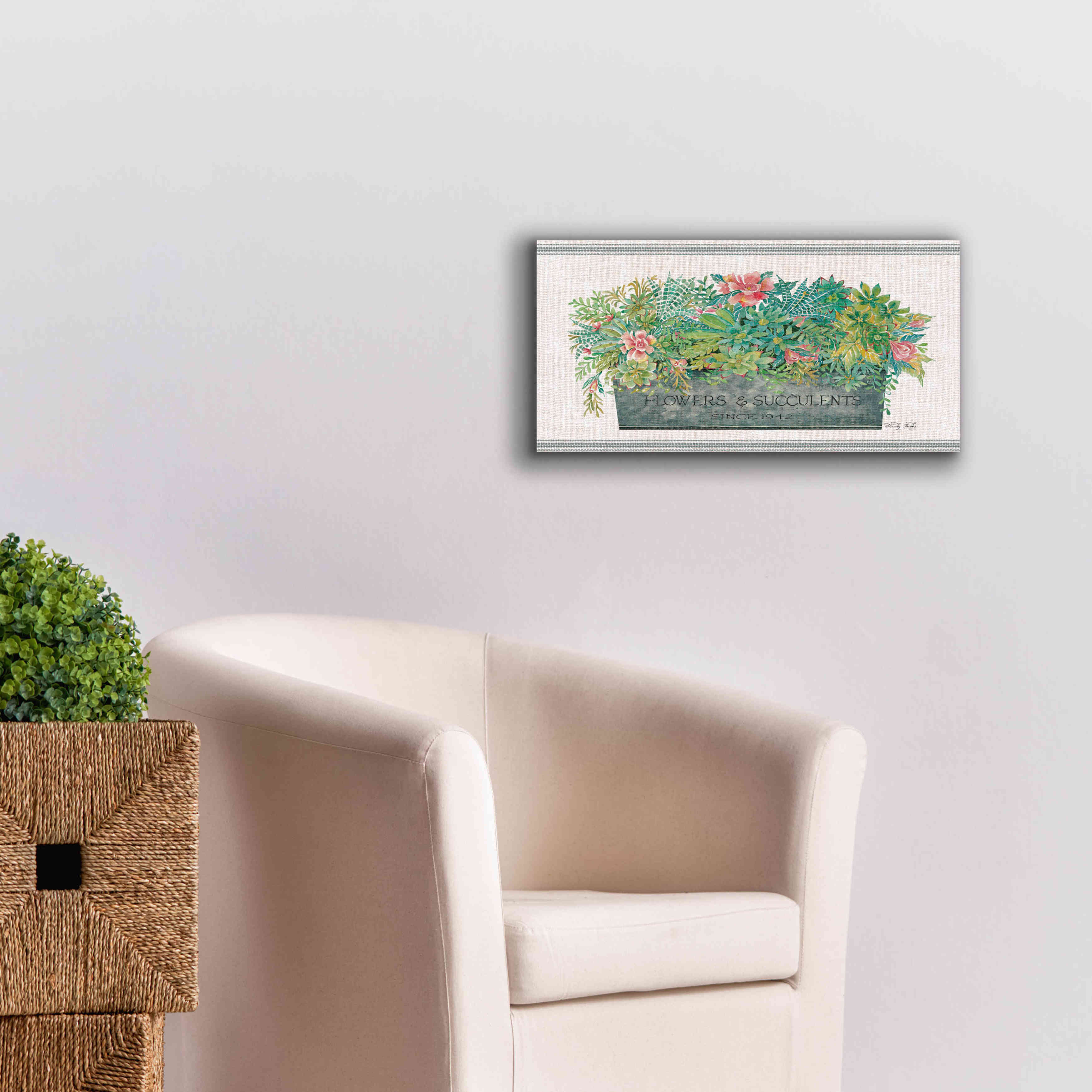 August Grove® Epic Graffiti 'Flowers Succulents' By Cindy Jacob Flowers ...