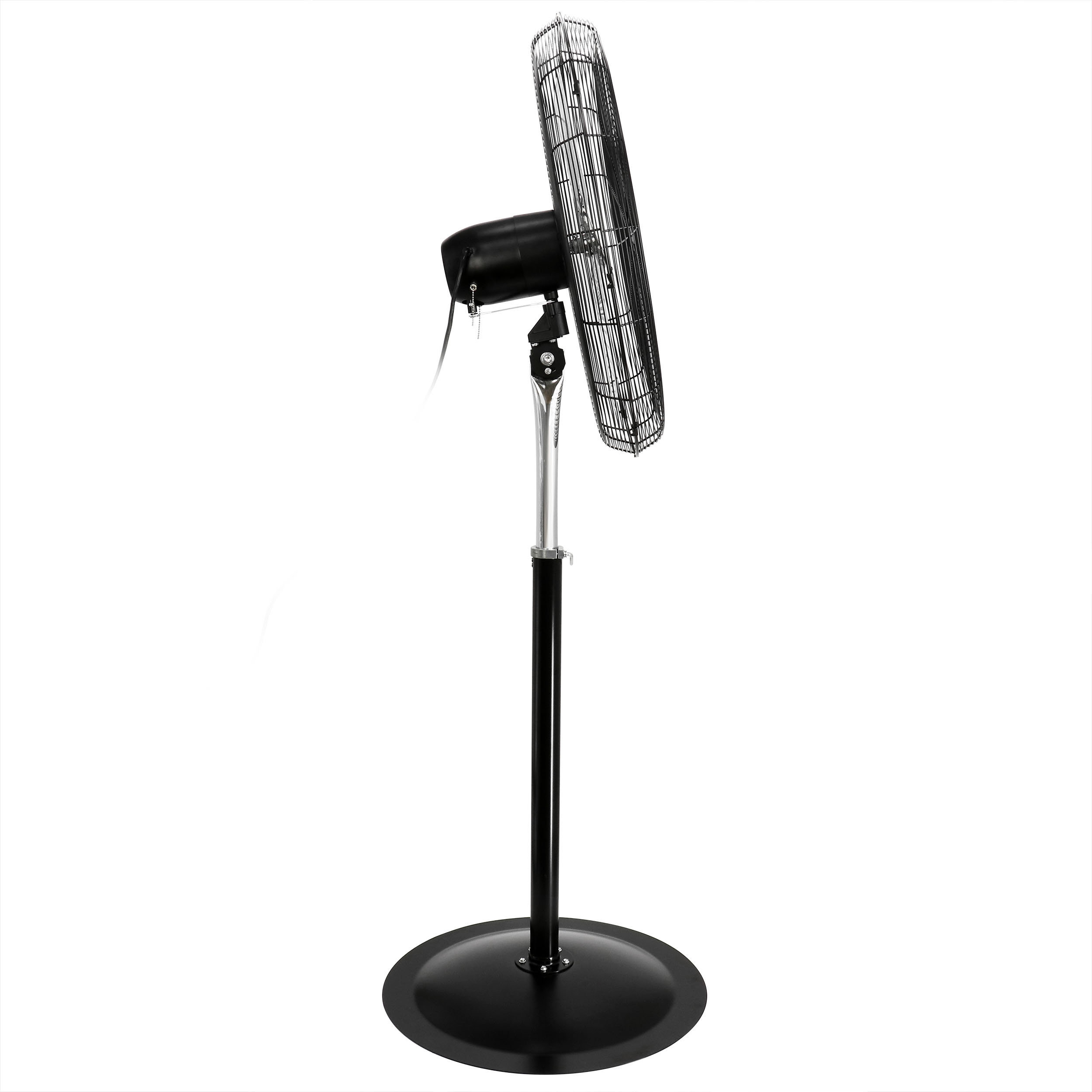 Vie Air 30" Industrial Heavy Duty Pedestal Oscillating Metal Stand Fan ...