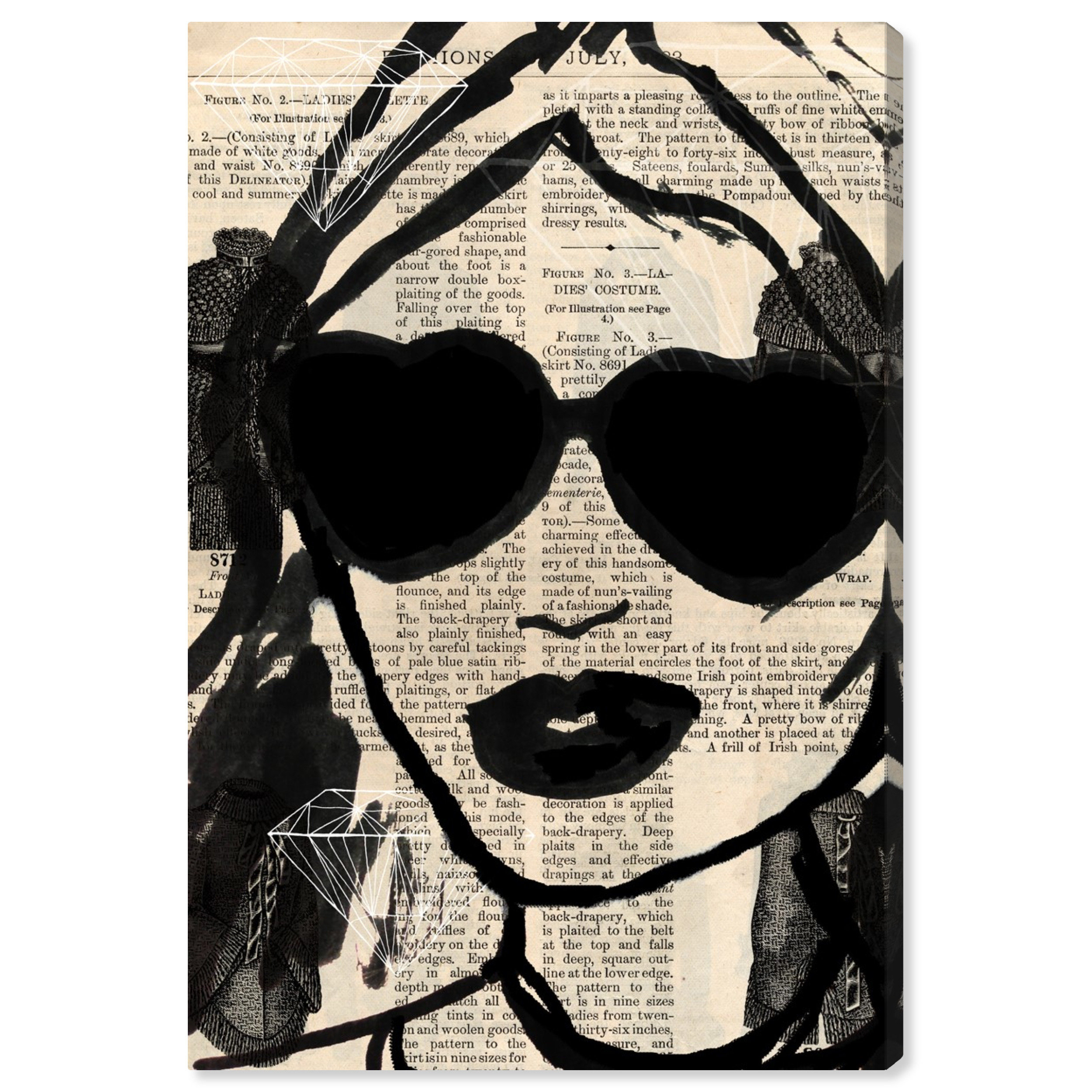 Art Remedy 'Fashion And Glam Supersonica Female Portrait' Art - Wayfair ...