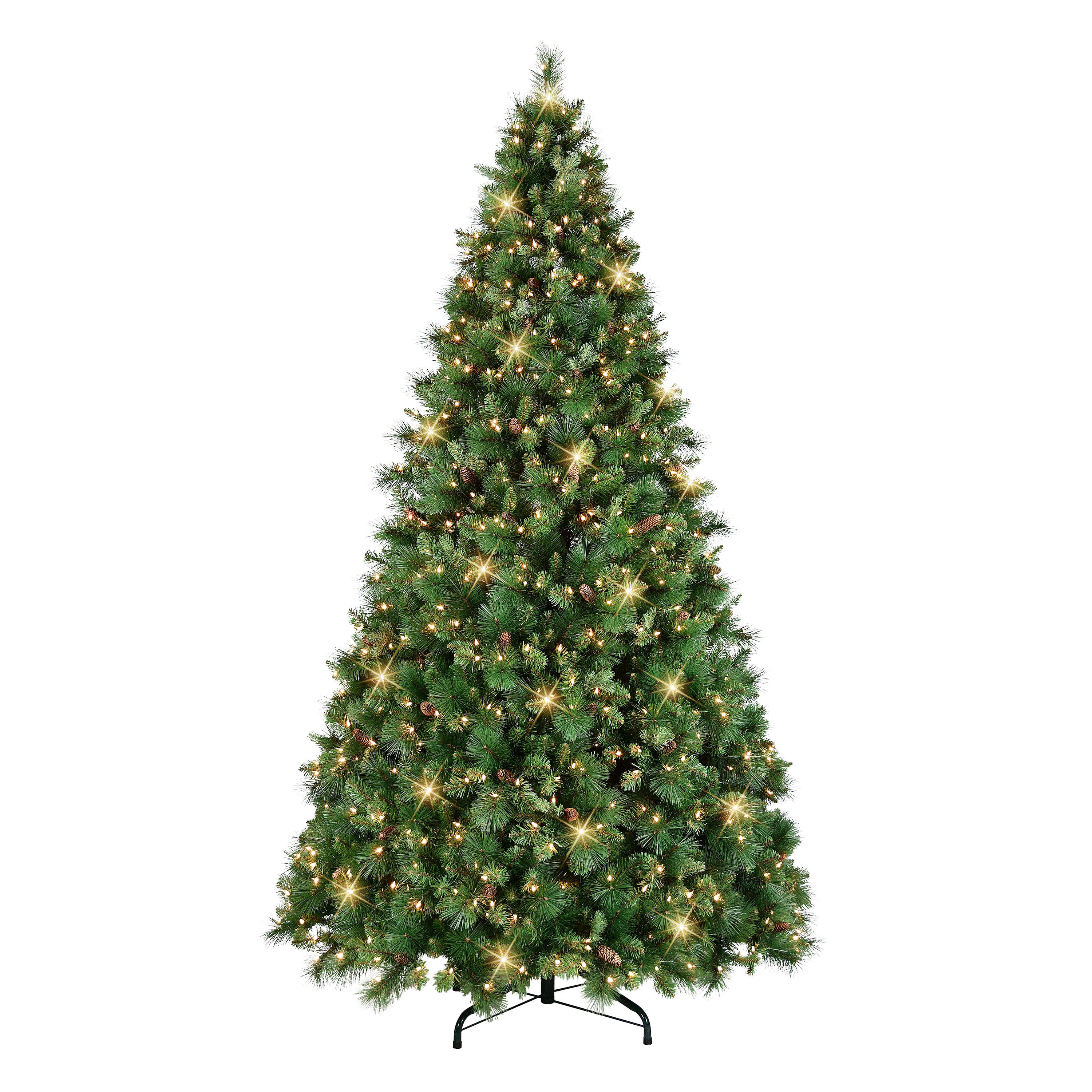 The Holiday Aisle® 108" H Green PVC & PE Blend Pine Christmas Tree with ...