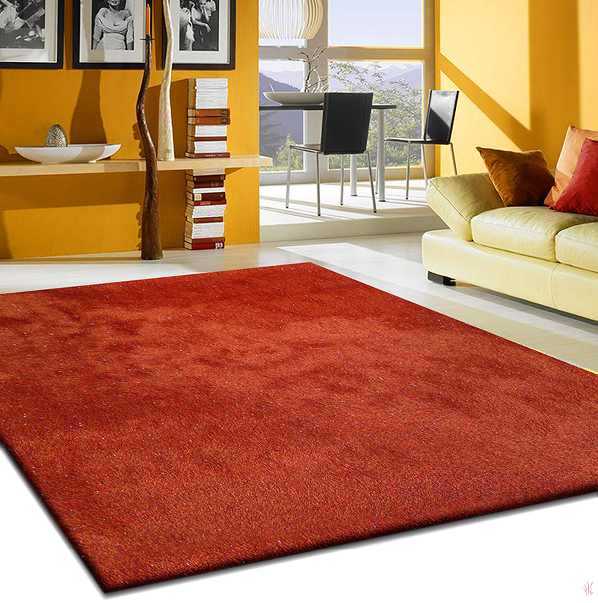 Hokku Designs Fancy Shaggy Hand Tufted Area Rug | Wayfair