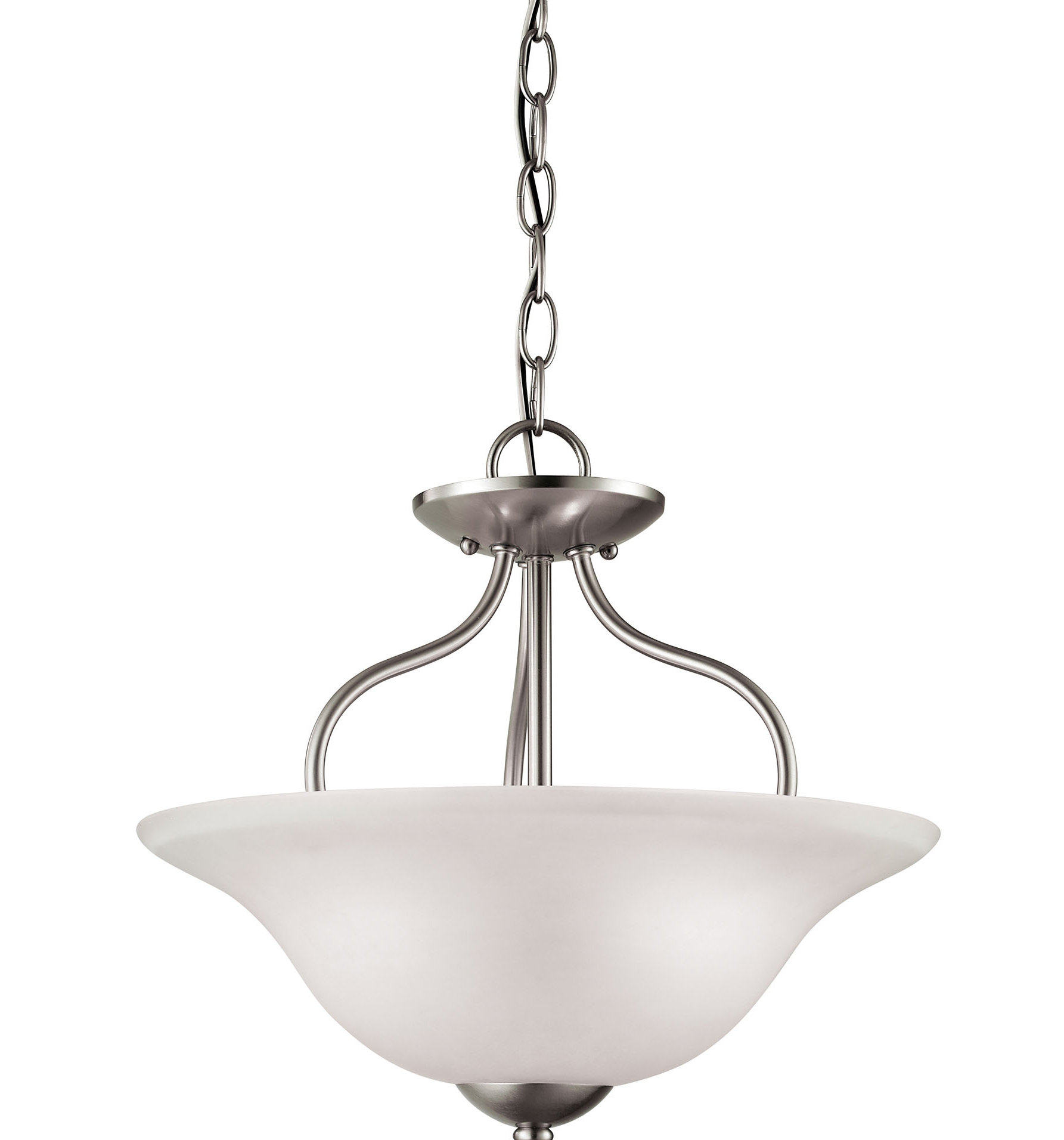 Charlton Home® Ashtyn 2 - Light 15" Simple Bowl Semi Flush Mount | Wayfair