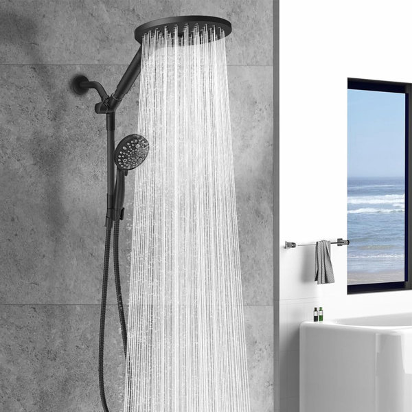 JASODI 21-mode Dual Handheld Shower Head Combo,8 Inch Rainfall Shower ...