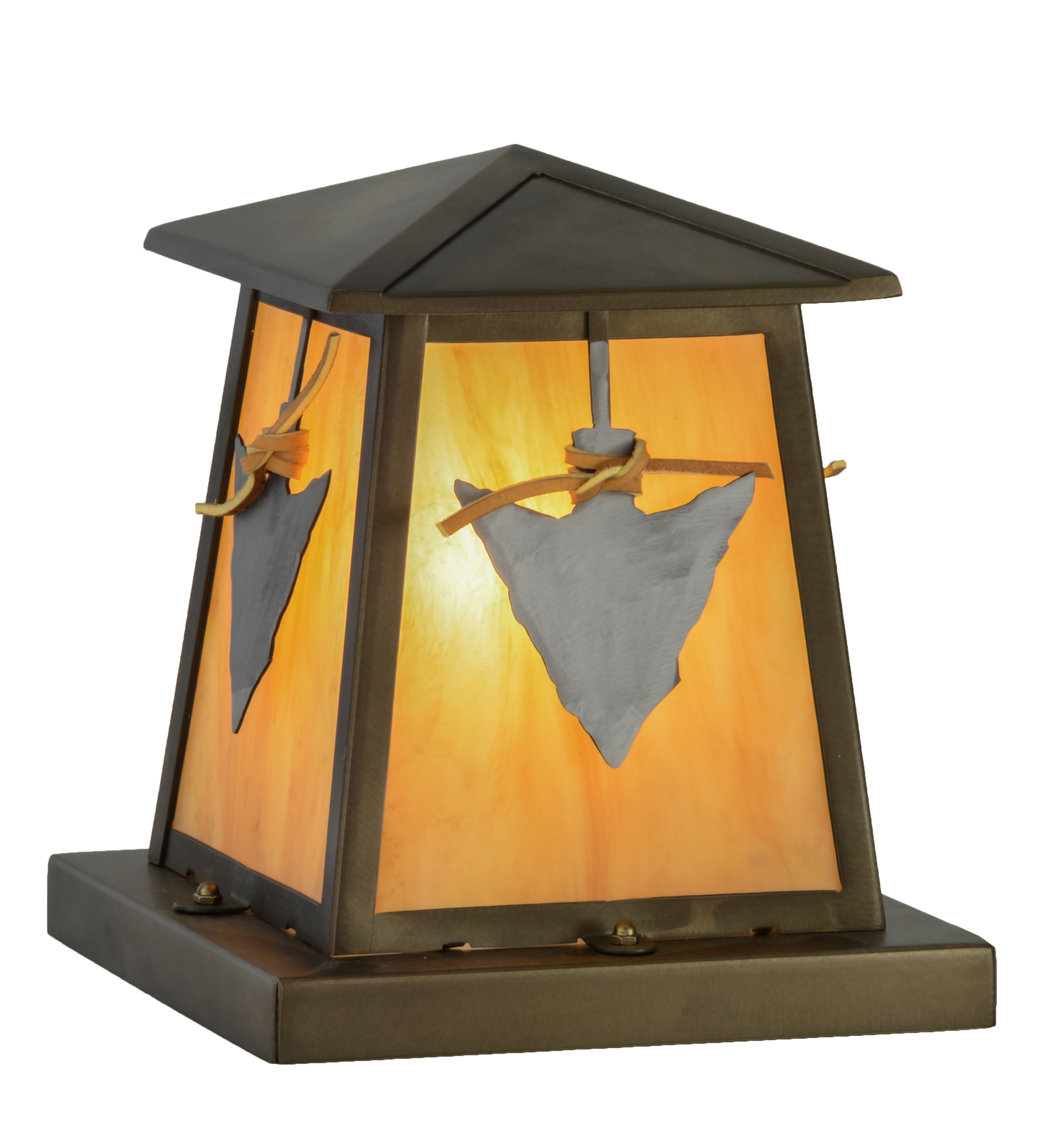 Meyda Lighting Arrowhead Antique Copper 1 -Light 10" H Hardwired Pier ...
