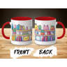 East Urban Home Kids Drawing Style 11oz Accent Mugs – White Ceramic ...
