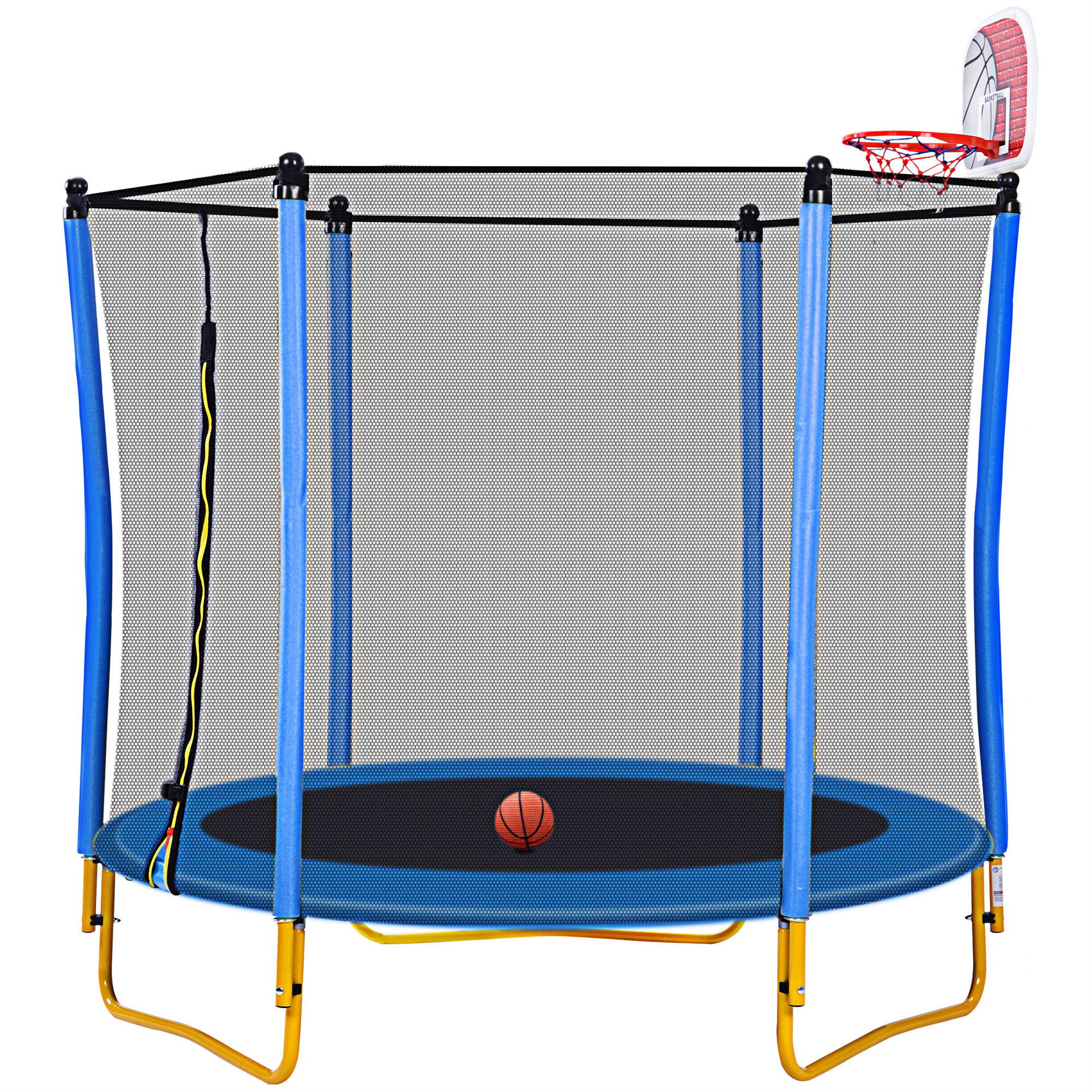 wendeway 5.5FT Trampoline For Kids - 65" Outdoor And Indoor Mini ...