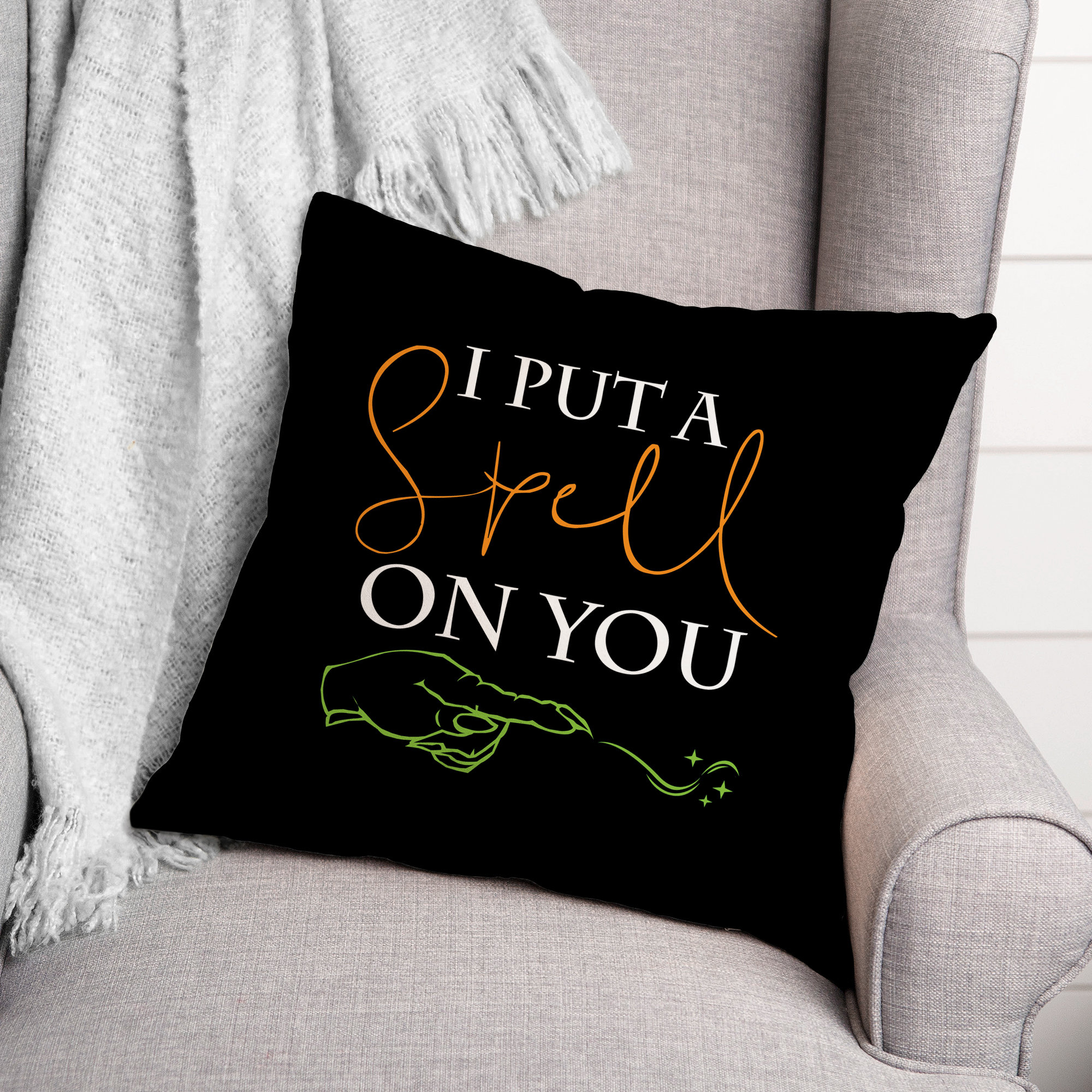 Designs Direct Creative Group I Put A Spell On You Throw Pillow | Wayfair