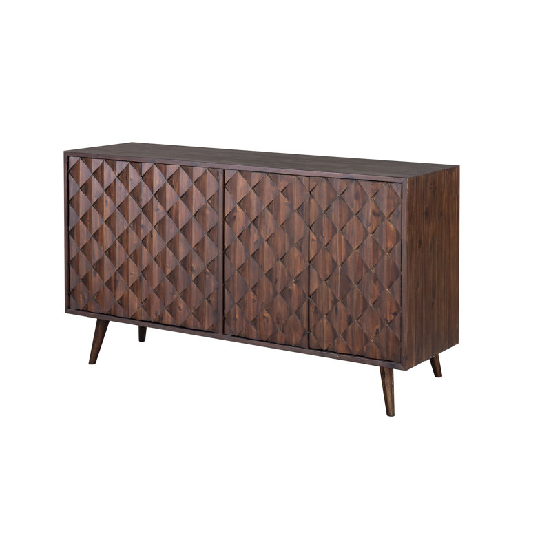 Corrigan Studio® Wilmes Bishop Four Door Wood Cabinet | Wayfair