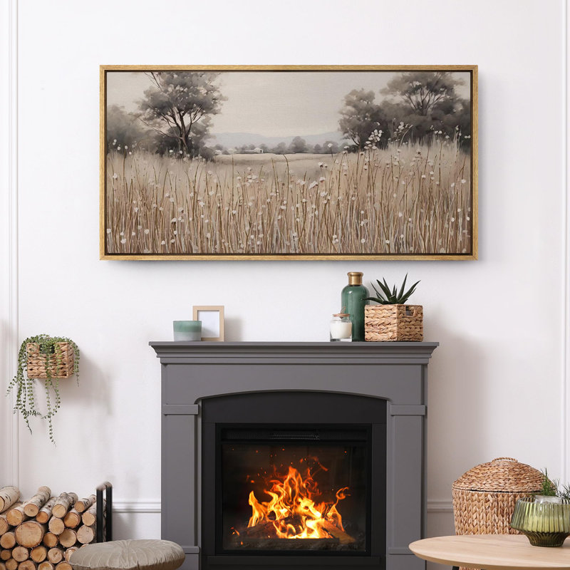 IDEA4WALL Autumn Field Pastoral Landscape | Wayfair