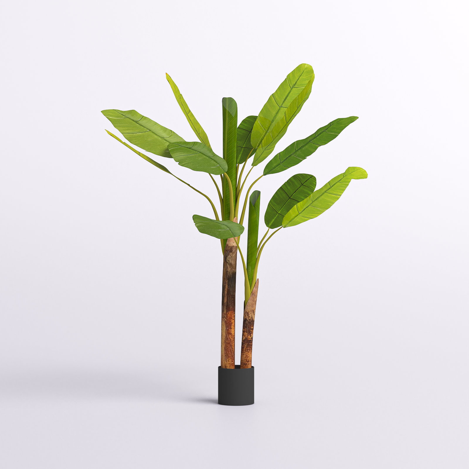The Twillery Co.® 64" Artificial Banana Leaf Plant in Pot & Reviews ...