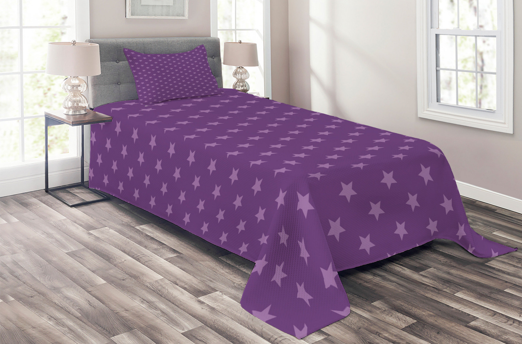 Ambesonne Star Coverlet Set | Wayfair