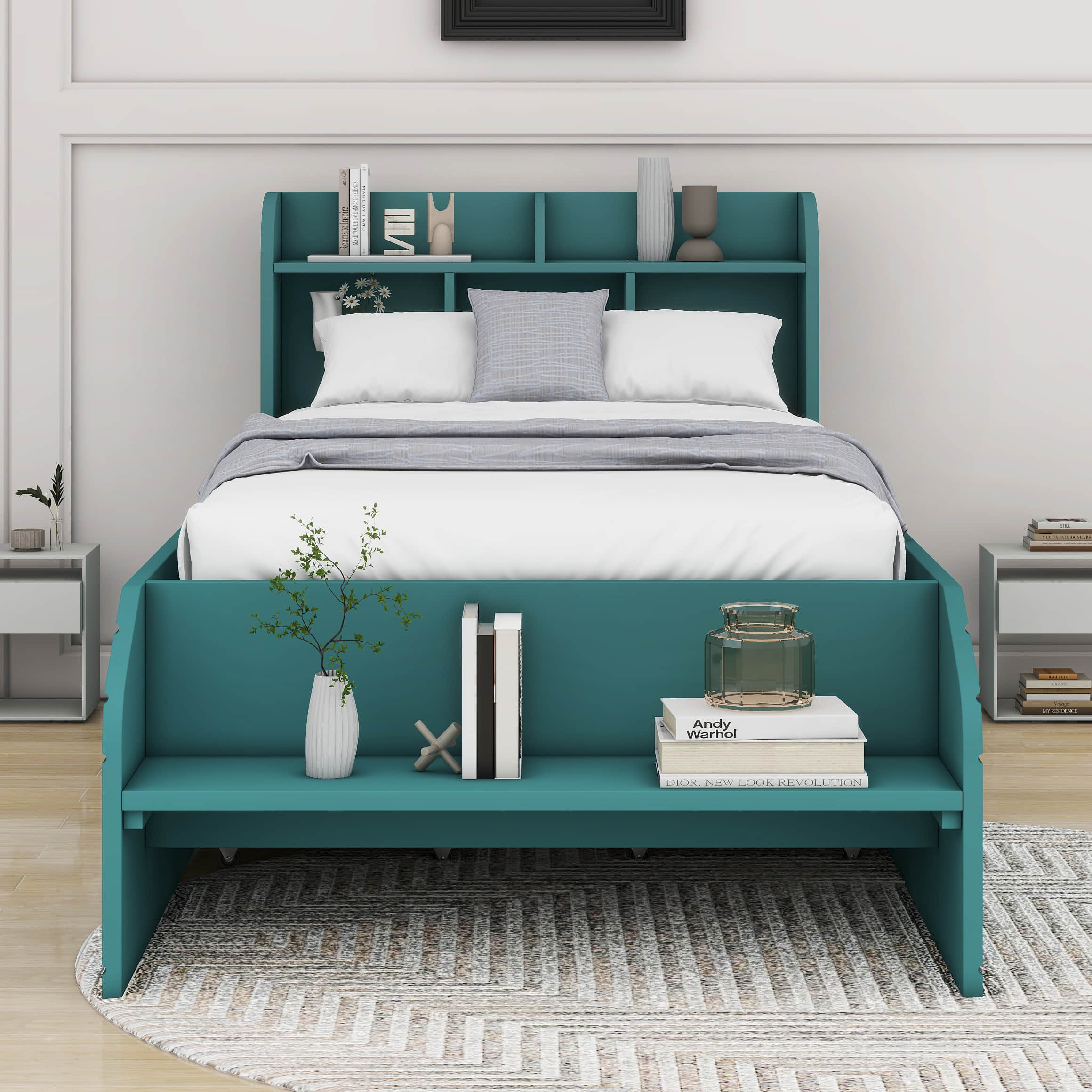 Red Barrel Studio® Aqueelah Bookcase Storage Bed | Wayfair