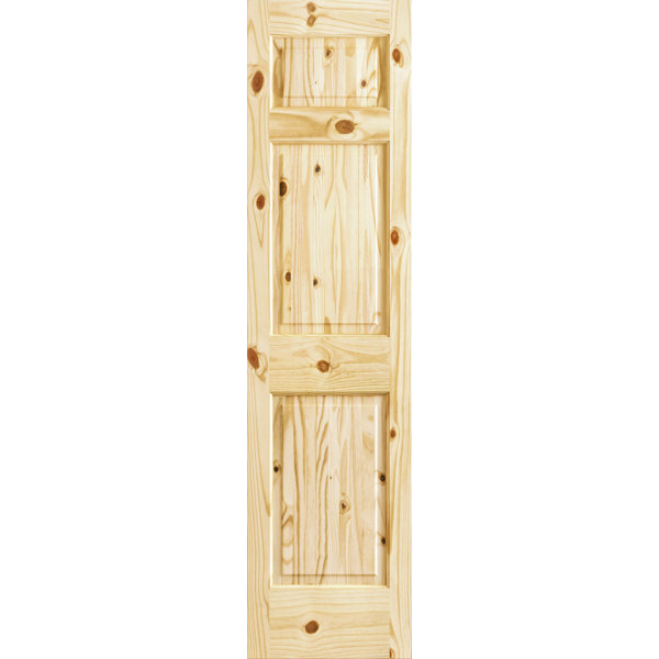 Frameport Paneled Solid Manufactured Wood Unfinished Standard Door ...