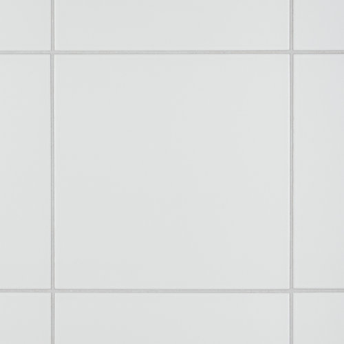 Merola Tile Textile Basic White 9-3/4'" x 9-3/4" Porcelain Wall & Floor ...