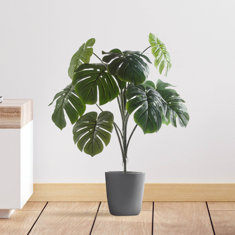 Primrue 30'' Artificial Monstera Plant in Pot & Reviews | Wayfair
