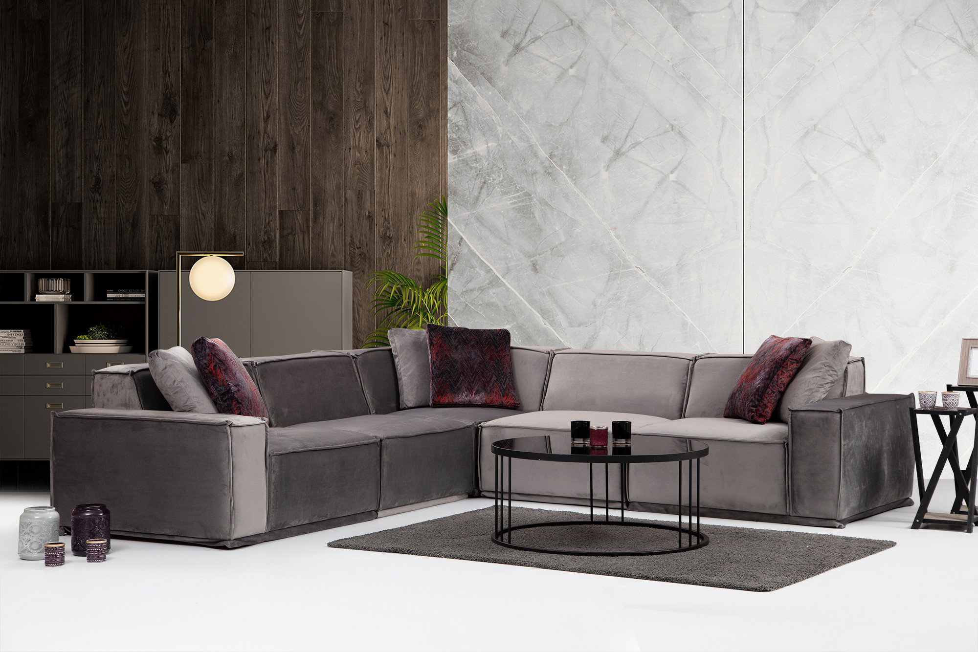 East Urban Home Gadi Upholstered Sectional | Wayfair