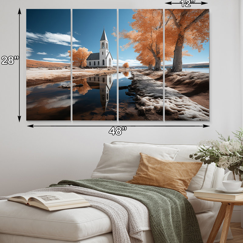 Design Art Landscape Church Sacred Reflections I - Spiritual Metal Art ...