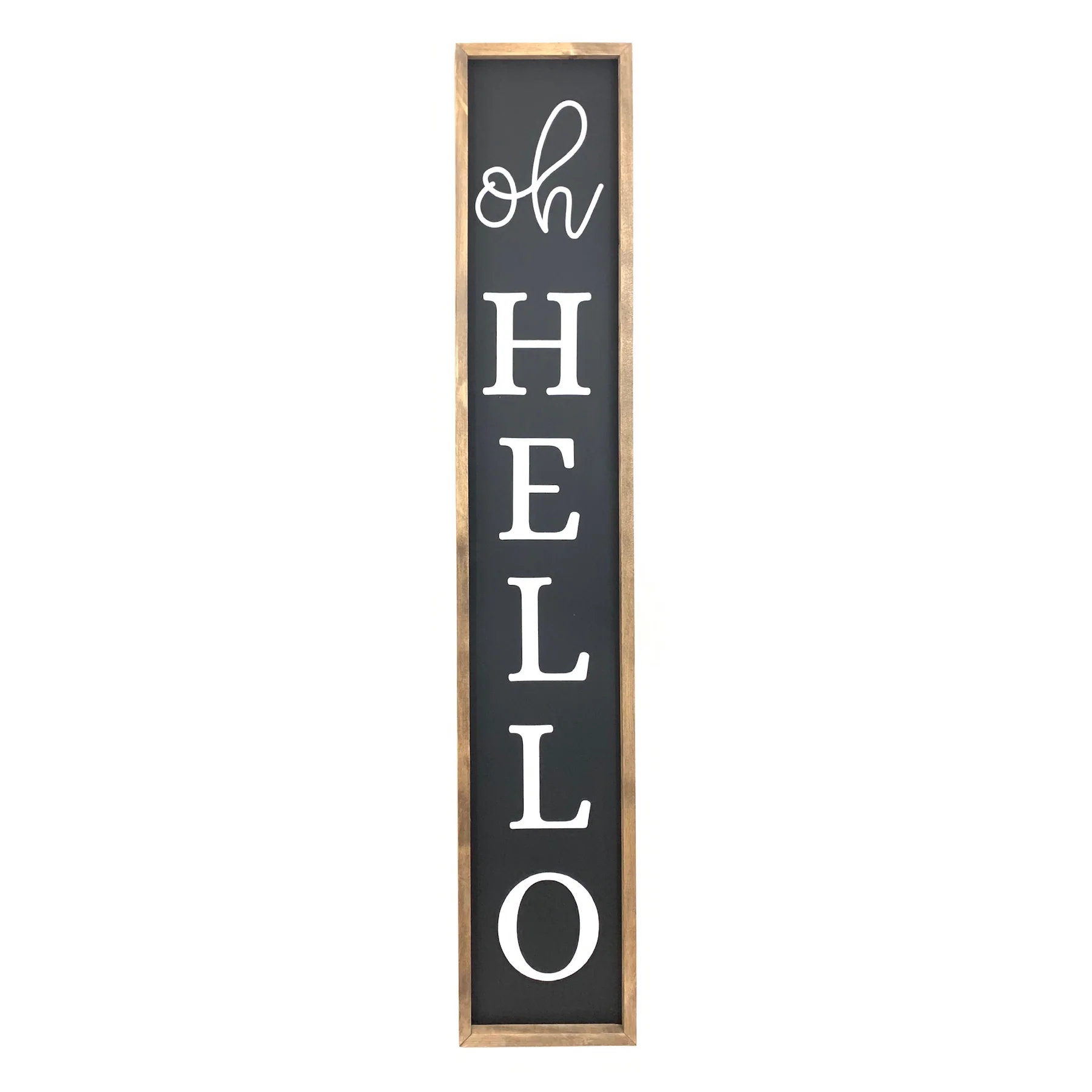 Gracie Oaks Oh Hello Porch Signs and Plaques | Wayfair