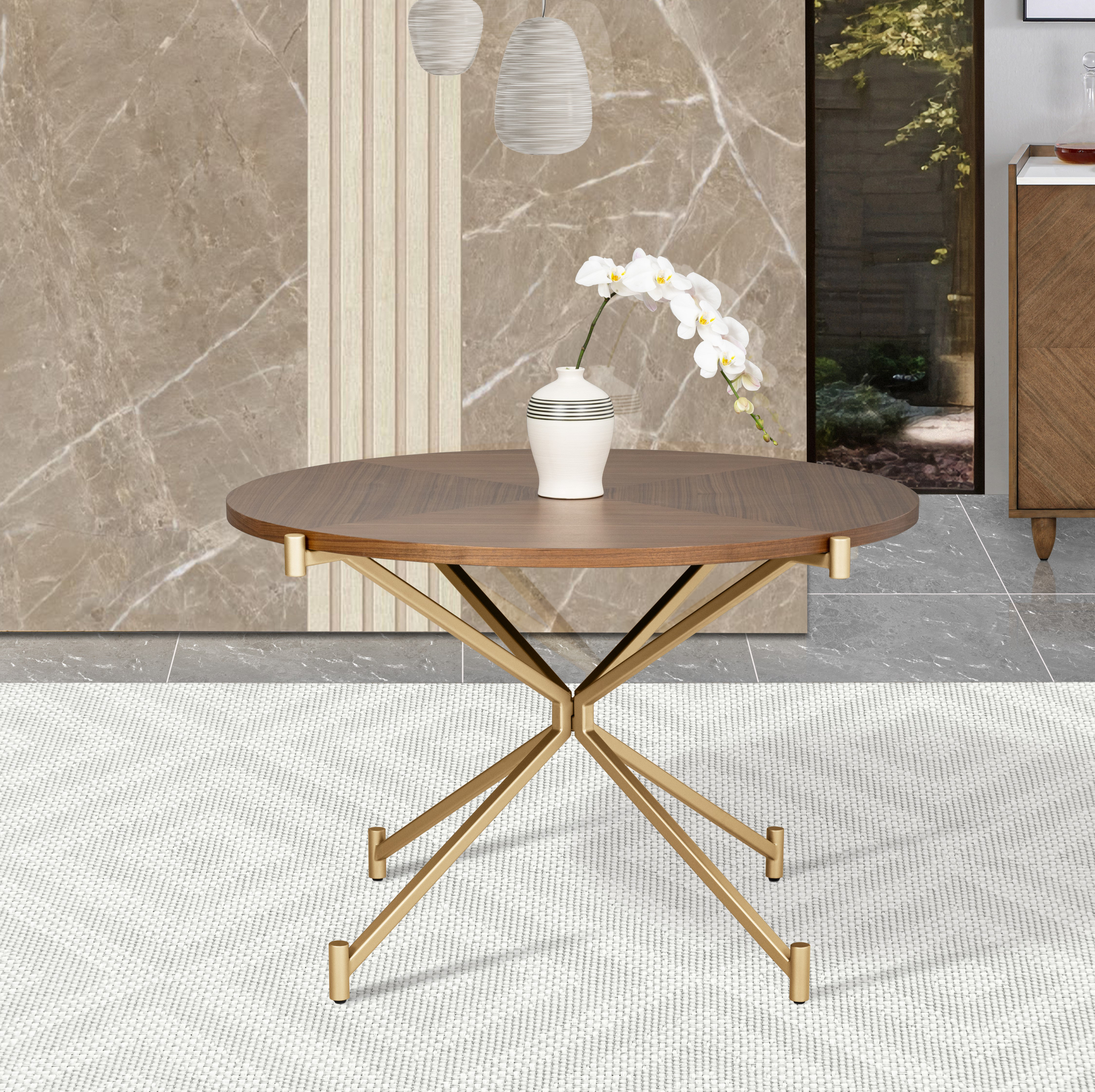 Everly Quinn Cheadle Round Dining Table & Reviews - Wayfair Canada