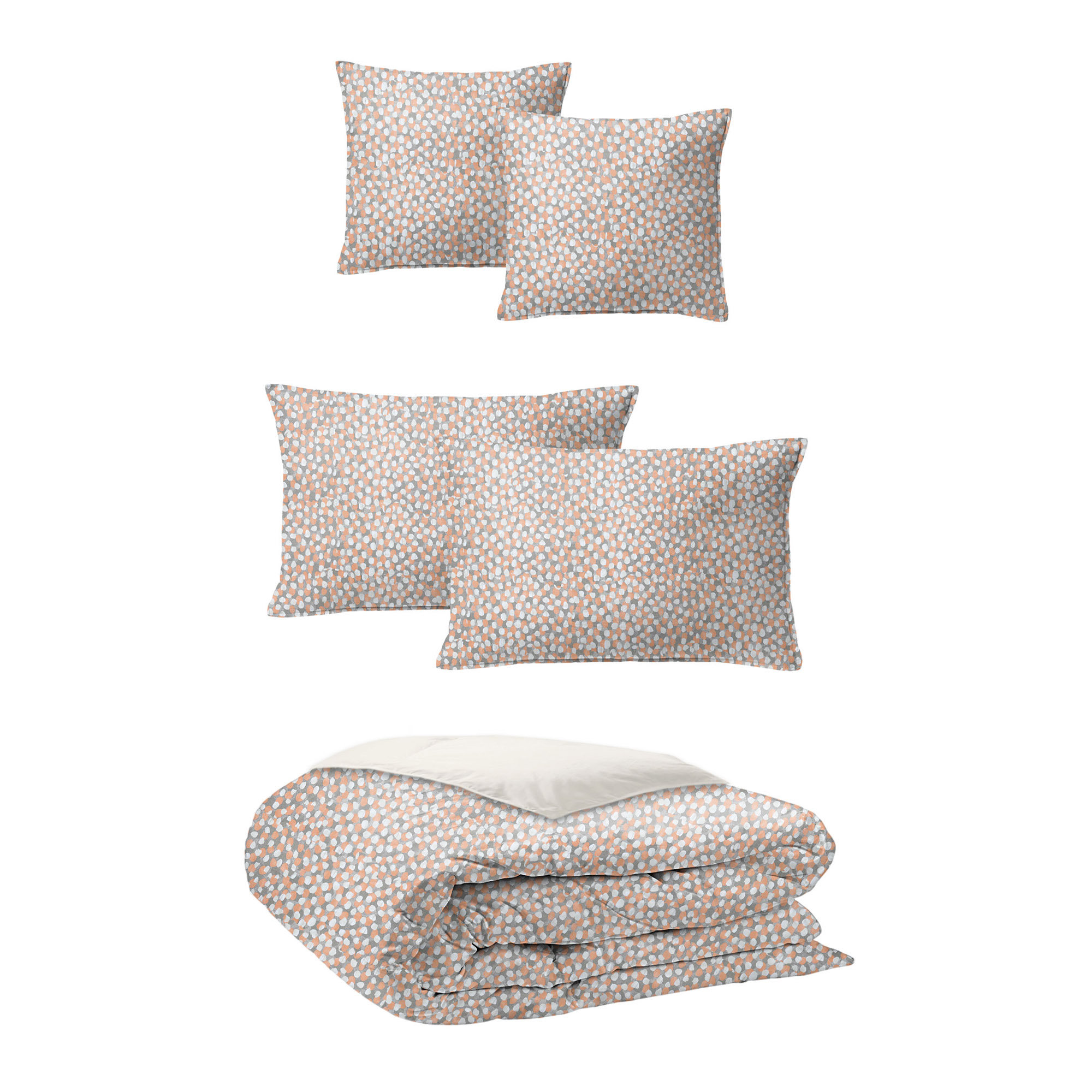 The Tailor's Bed Agneta Prairie Peach Standard Cotton 5 Piece Bedspread ...