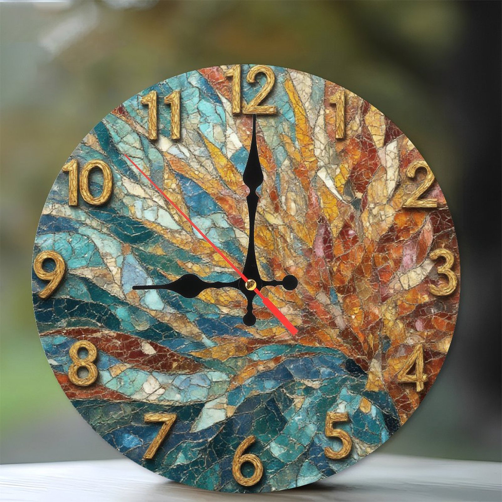George Oliver Clock Face With Mosaic Sunburst Pattern - Wayfair Canada