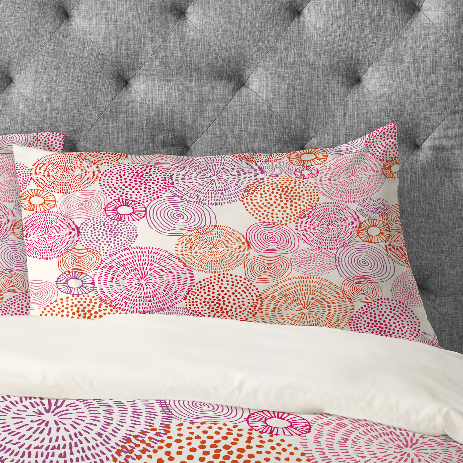 Deny Designs Circles In Colours I Pillowcase | Wayfair