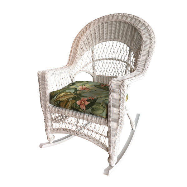 August Grove® Camacho Wicker Outdoor Rocking Chair & Reviews | Wayfair