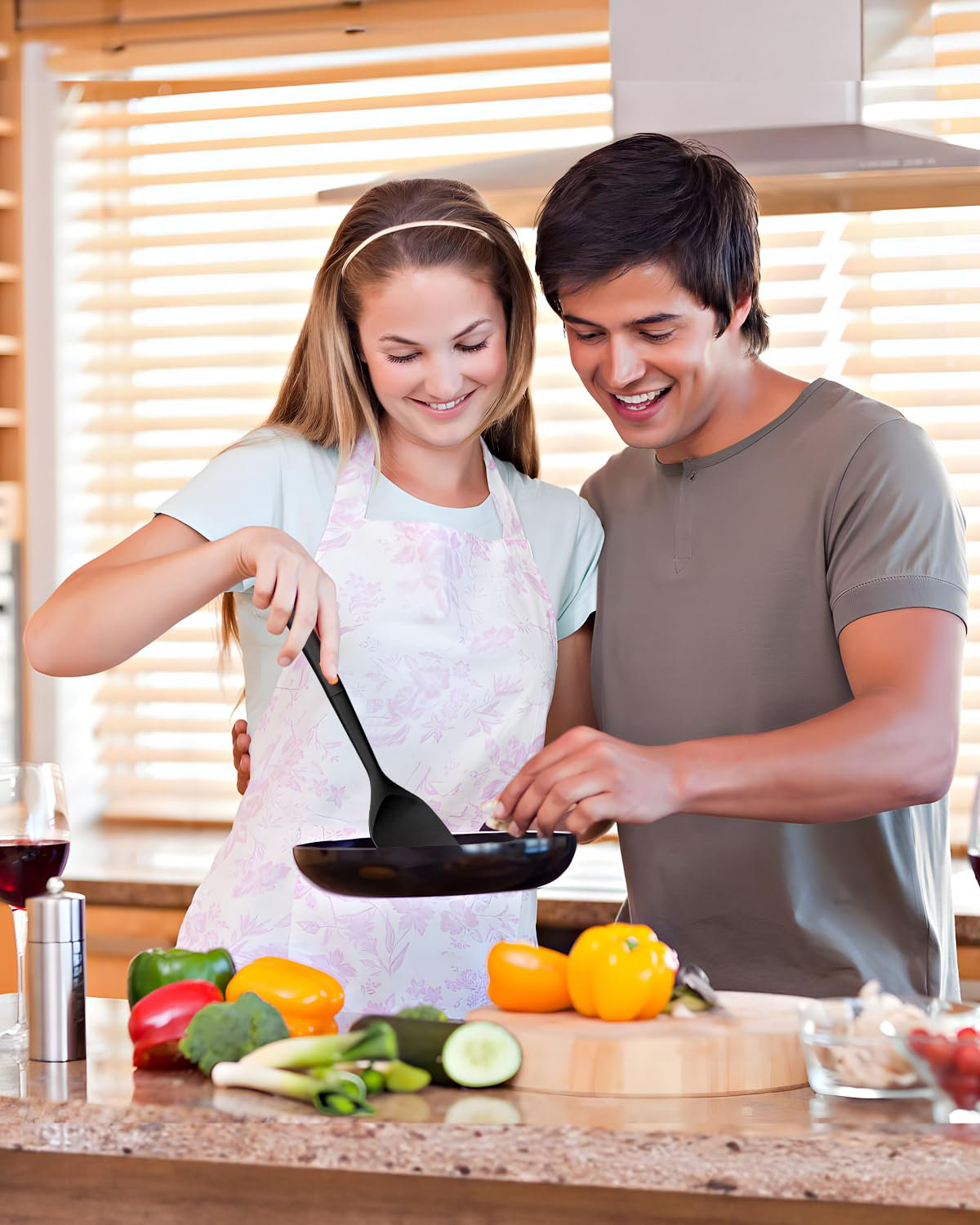 PET SUPPLY PLUS INC Silicone Cooking Spatulas And Spaghetti Spoons,Heat ...