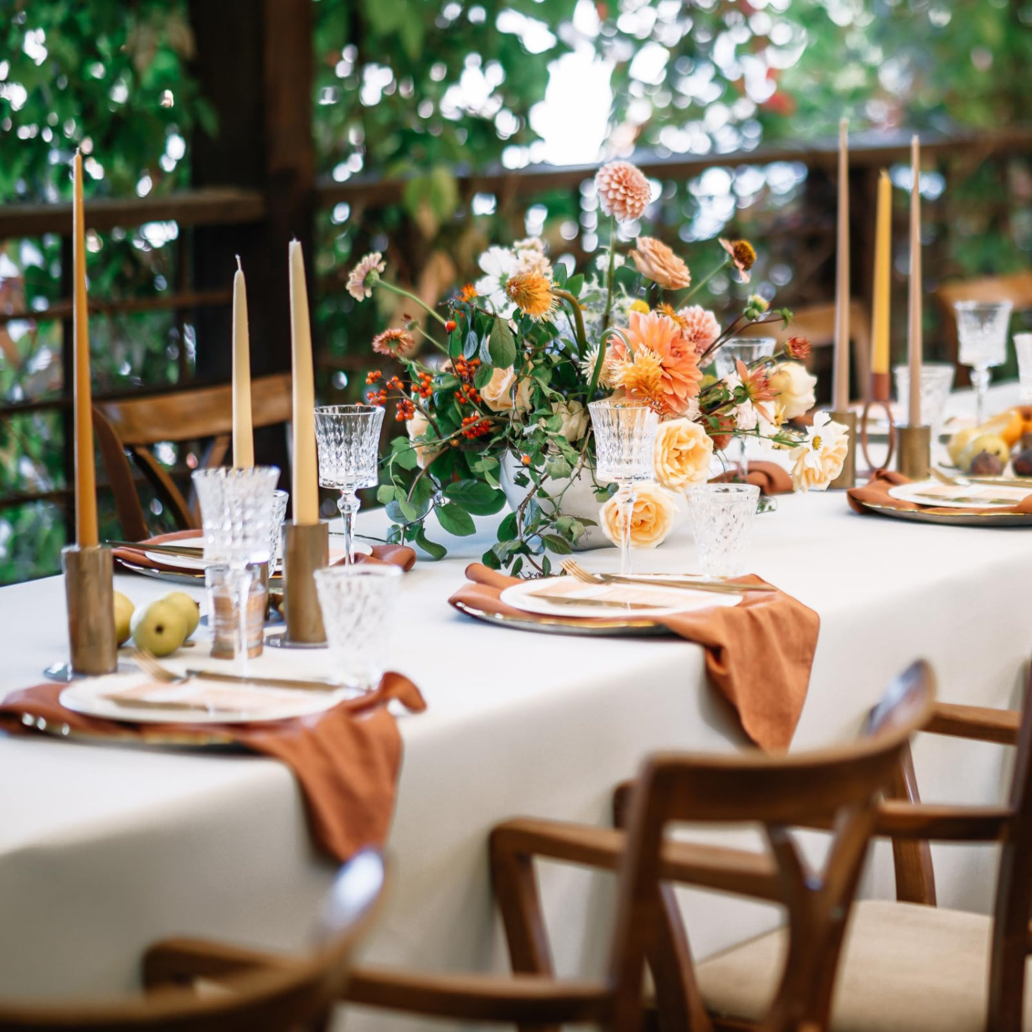 Le Prise™ White Spandex Table Clothes For 8 Foot Rectangle Tables-8FT ...