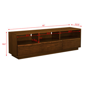 Lark Manor™ 63" Mid-Century Modern TV Stand For Tvs Up To 75", Thick ...