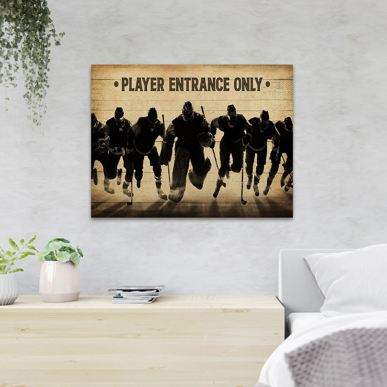 Trinx Hockey Team On Brown Background - Player Entrance Only - 1 Piece ...
