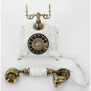 House of Hampton® Rotary Phone With Vintage, Luxurious Design - Tapping ...