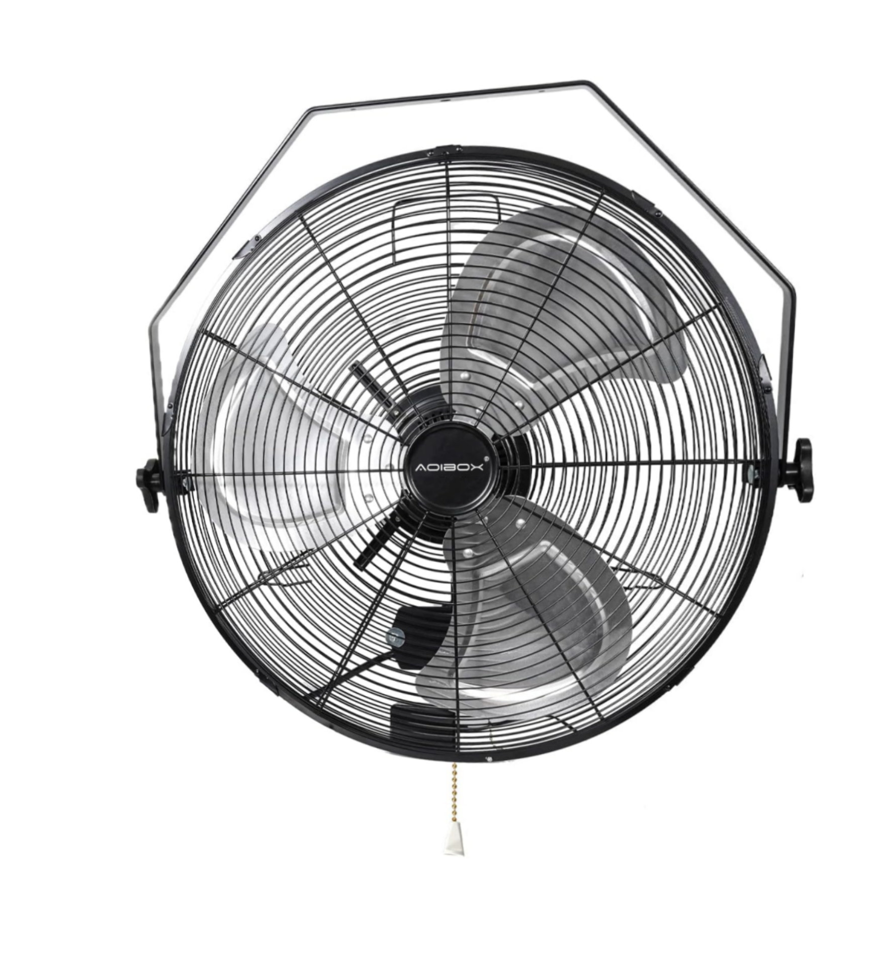 FOJOHSEN 18 In. 3 Speed High-velocity Metal Industrial Wall Mount Fan ...