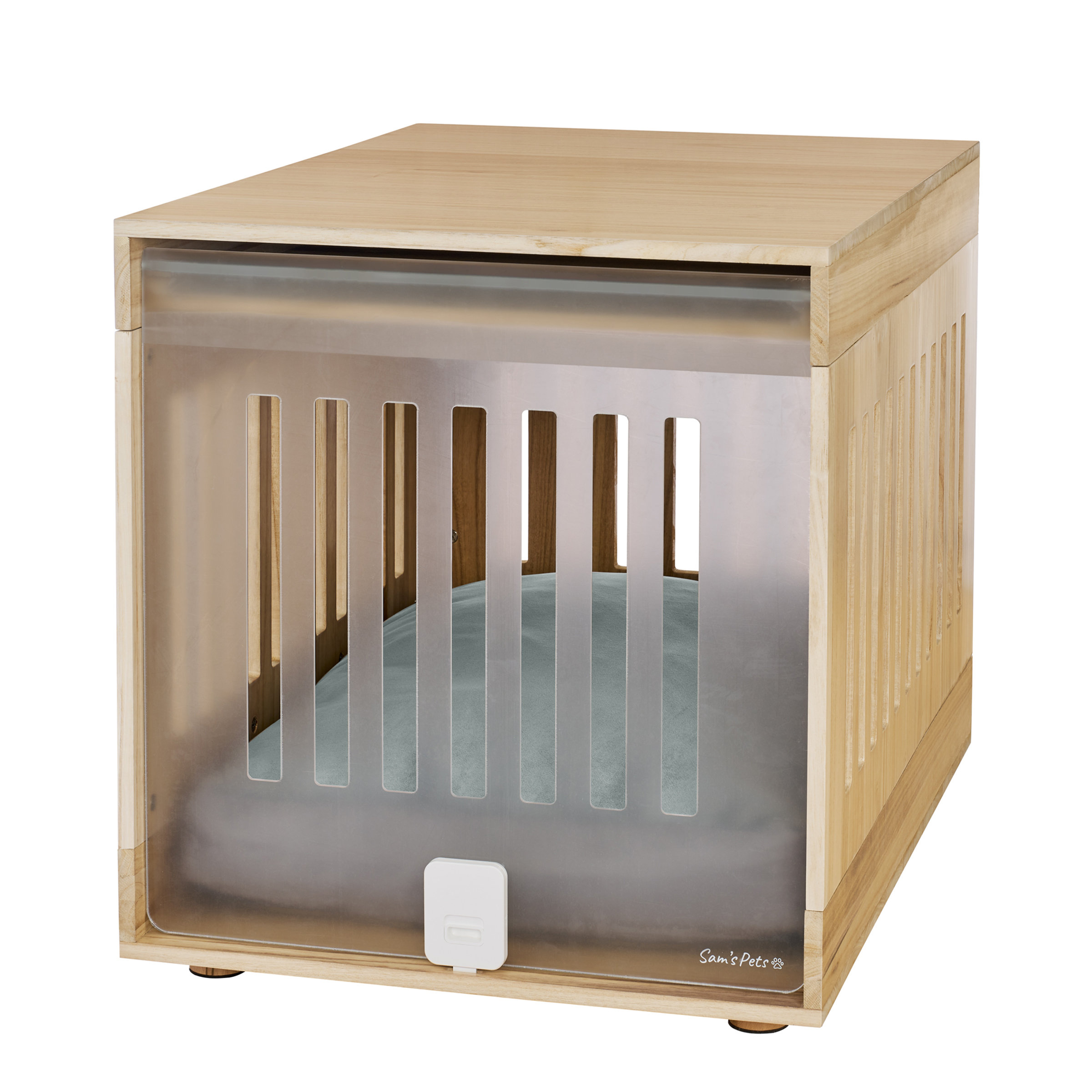 Sam's Pets 25" Charlie Dog Crate In Natural Oak | Wayfair