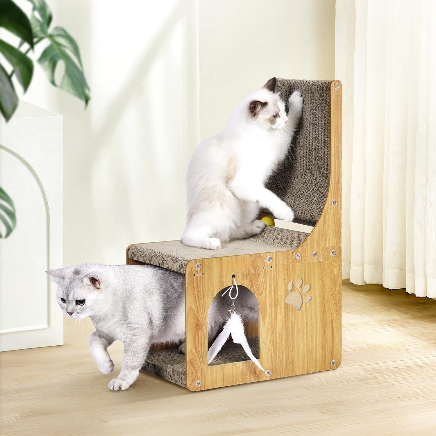 Archie & Oscar™ Cat Scratcher Pad For Indoor Cats, Cardboard Scratching ...