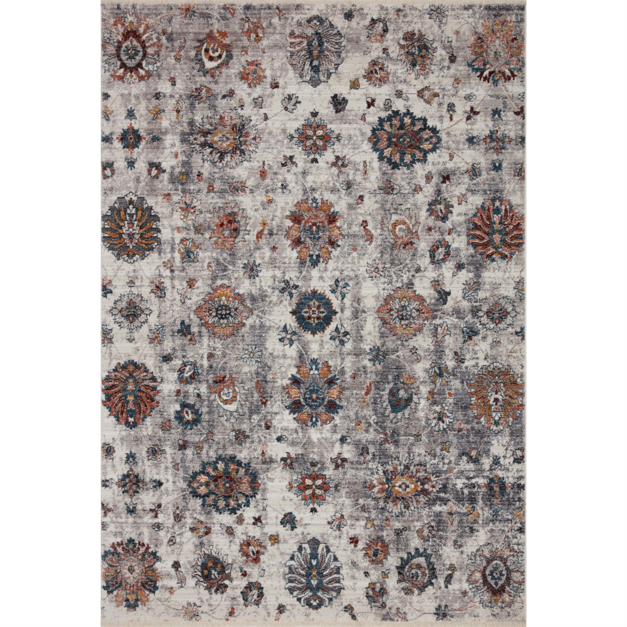 World Menagerie Leonara Power Loom Gray Rug | Wayfair