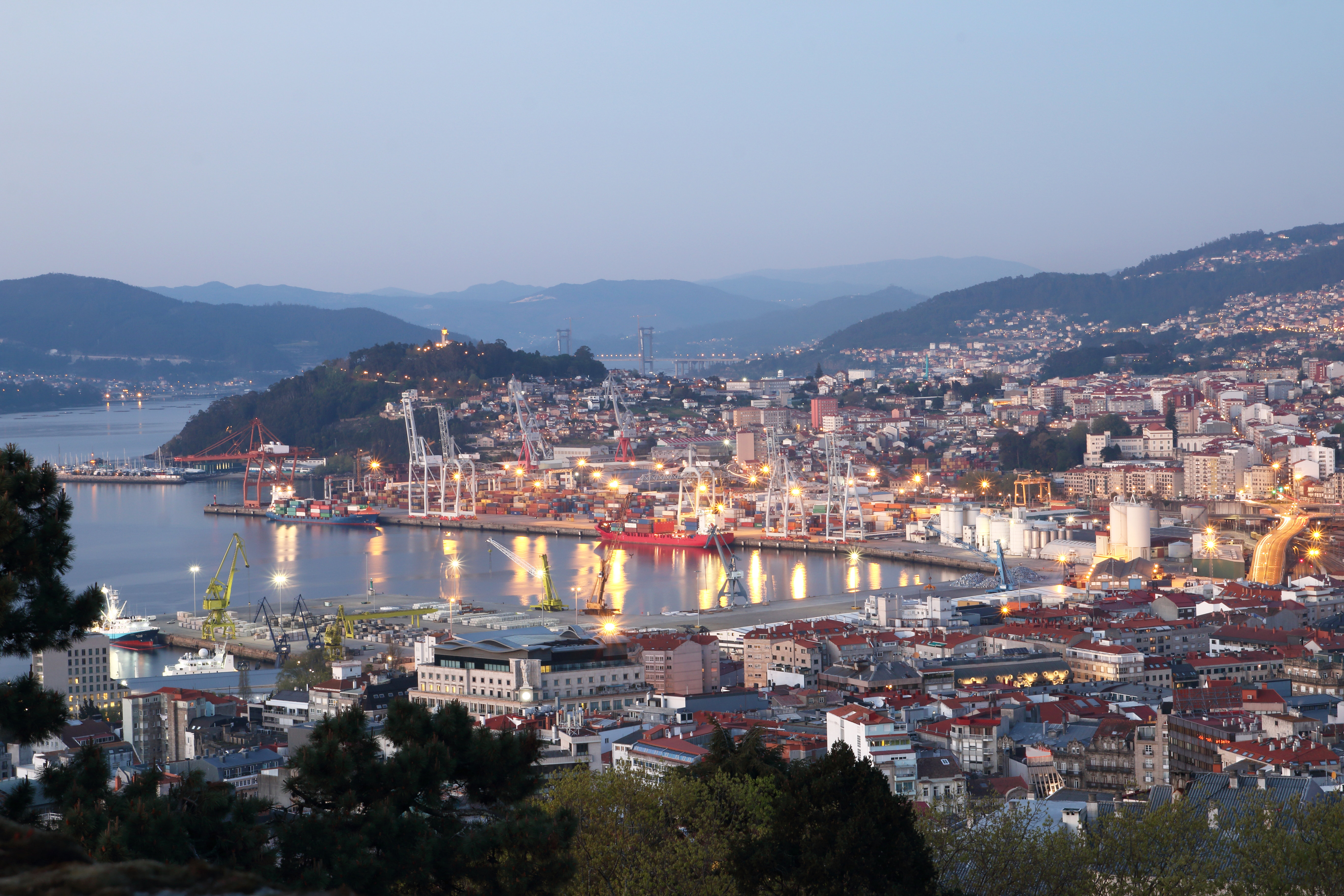 Breakwater Bay View of Vigo City by Biolocamarina - Wrapped Canvas ...
