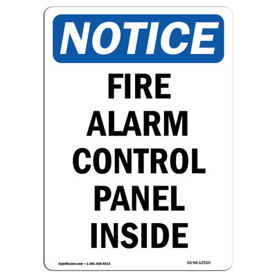 SignMission Fire Alarm Control Panel inside Sign | Wayfair
