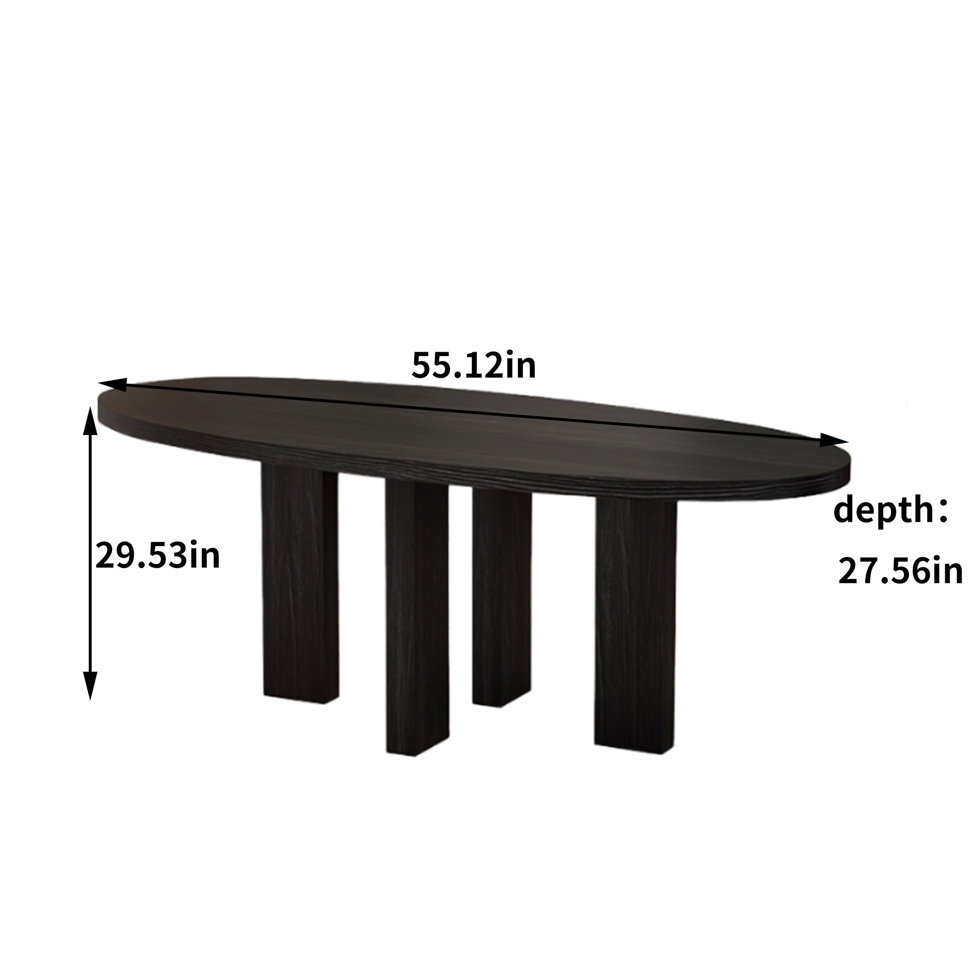 Orren Ellis Ewin Oval Dining Table | Wayfair