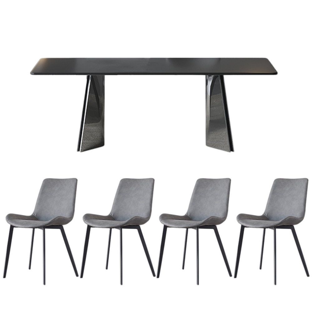 Elamer Italian style minimalist dining table sets - Wayfair Canada