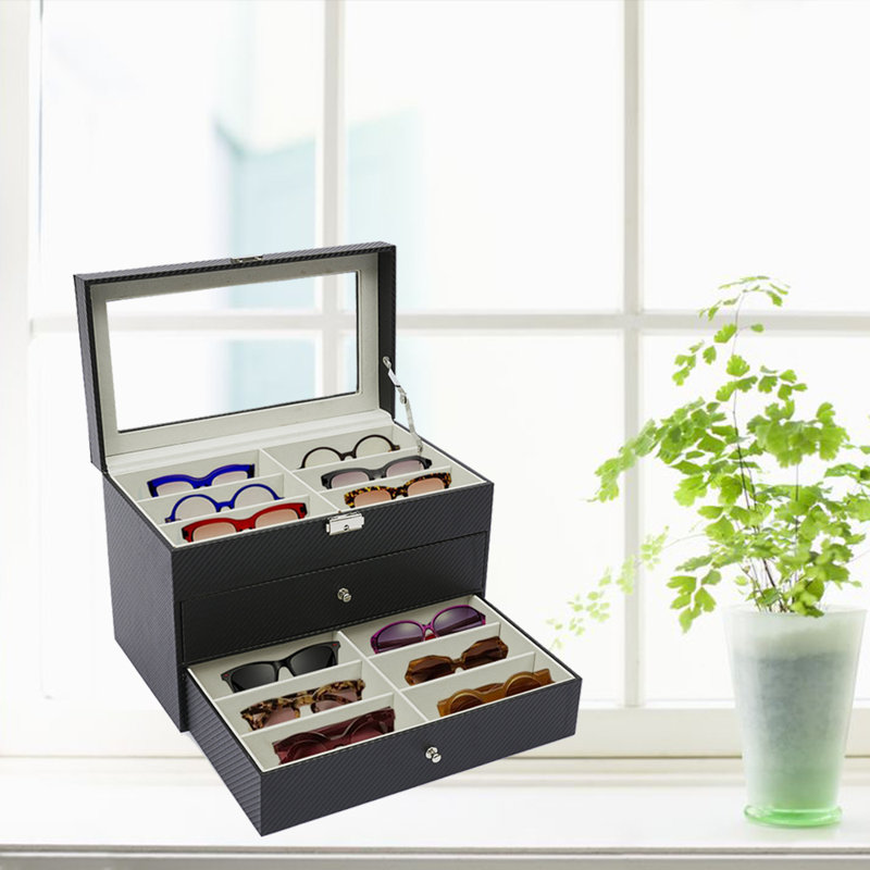 Latitude Run® Jewelry Eyeglasses Multi Storage Box Display Case ...