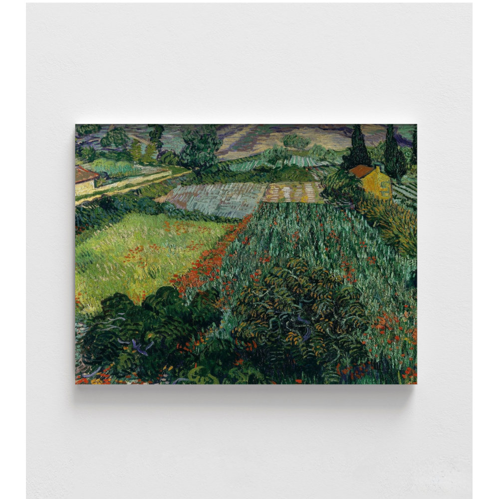 WeFrameArt Van Gogh Field Of Poppies Print, Framed Poppy Field Print ...