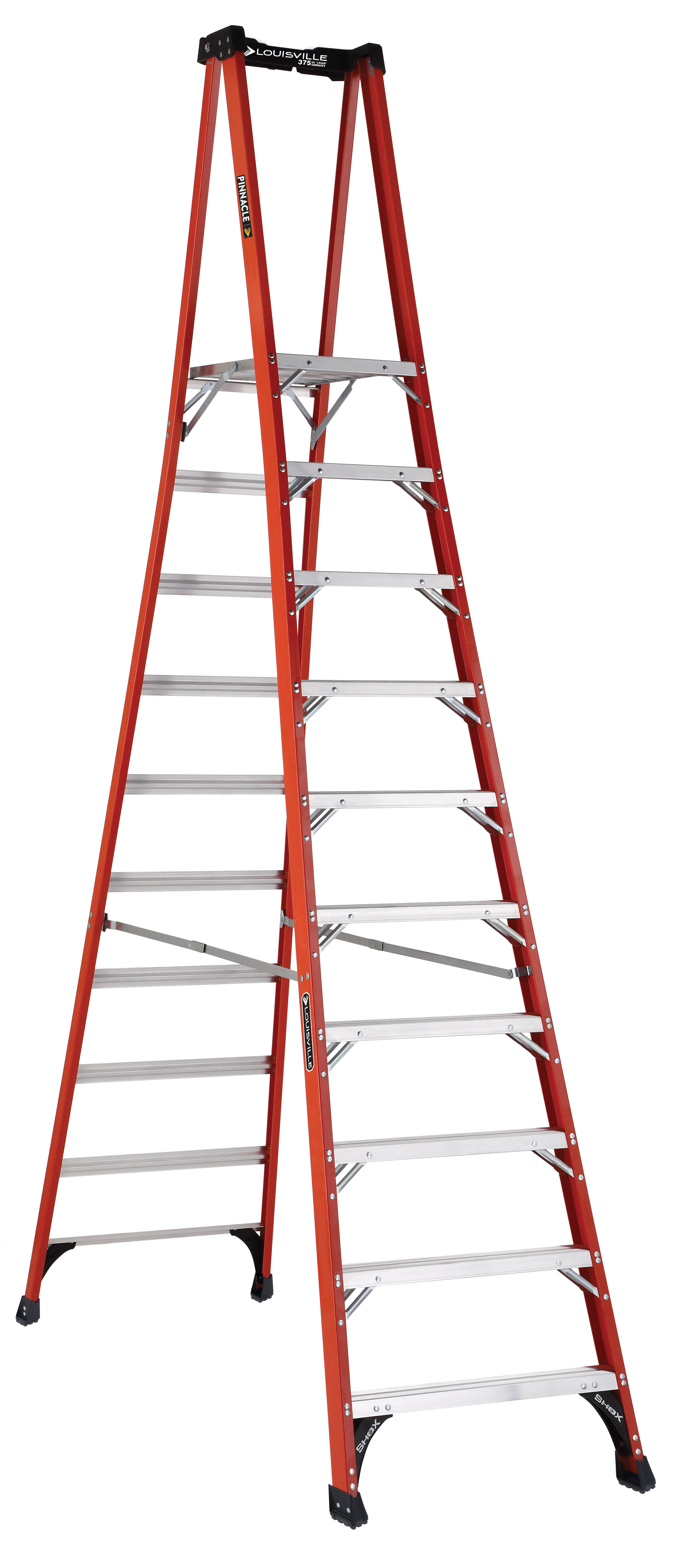 Louisville Ladder WFX Utility, 10 Ft, Fibreglass Pinnacle Platform Step ...