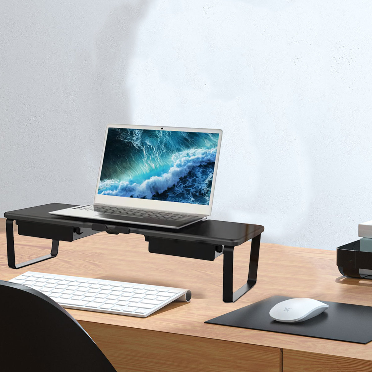 Inbox Zero Makeesha MDF Stackable Monitor Stand | Wayfair