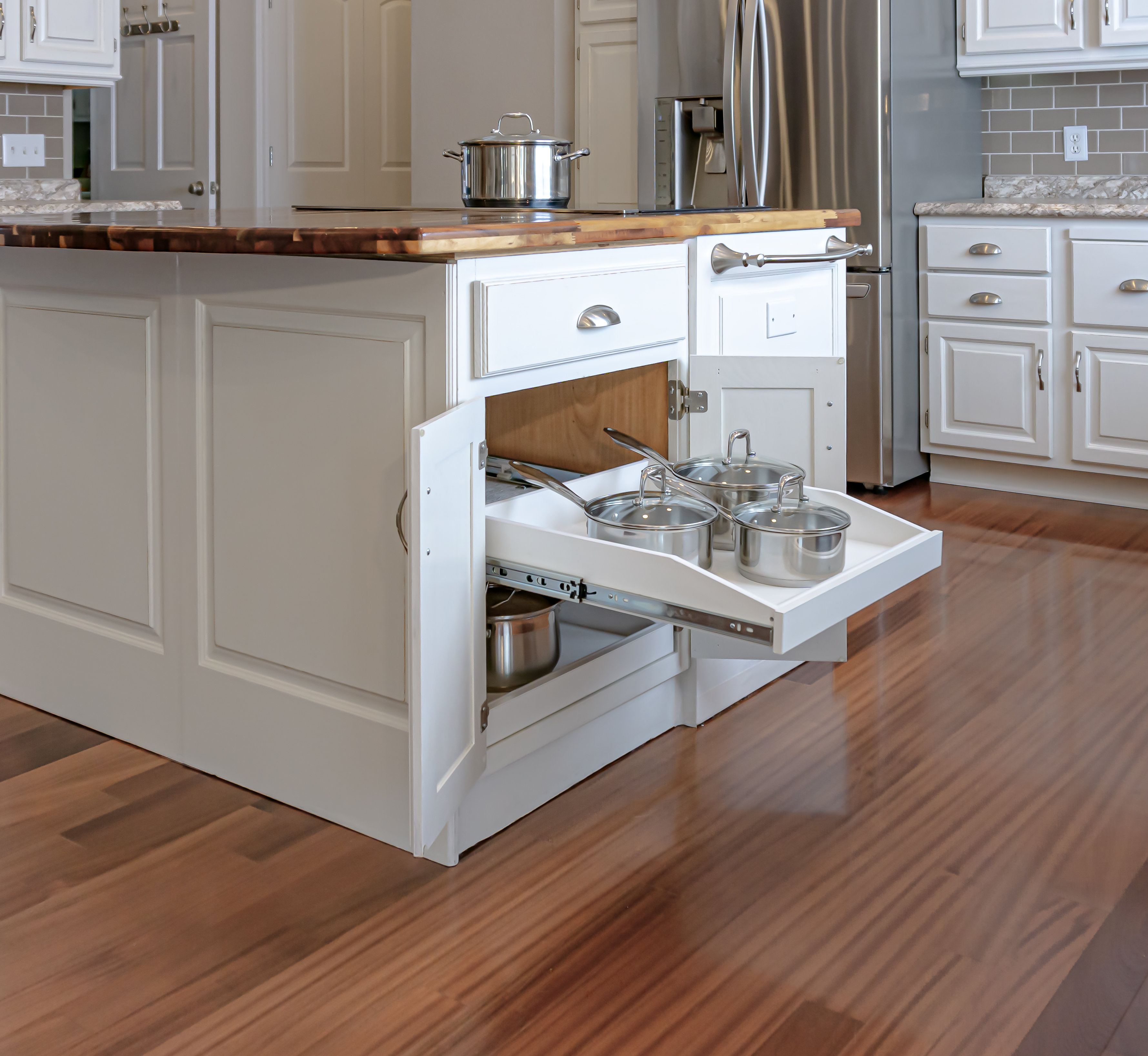 Slide-A-Shelf Made-To-Fit Slide-Out Shelf All White Finish - Full ...